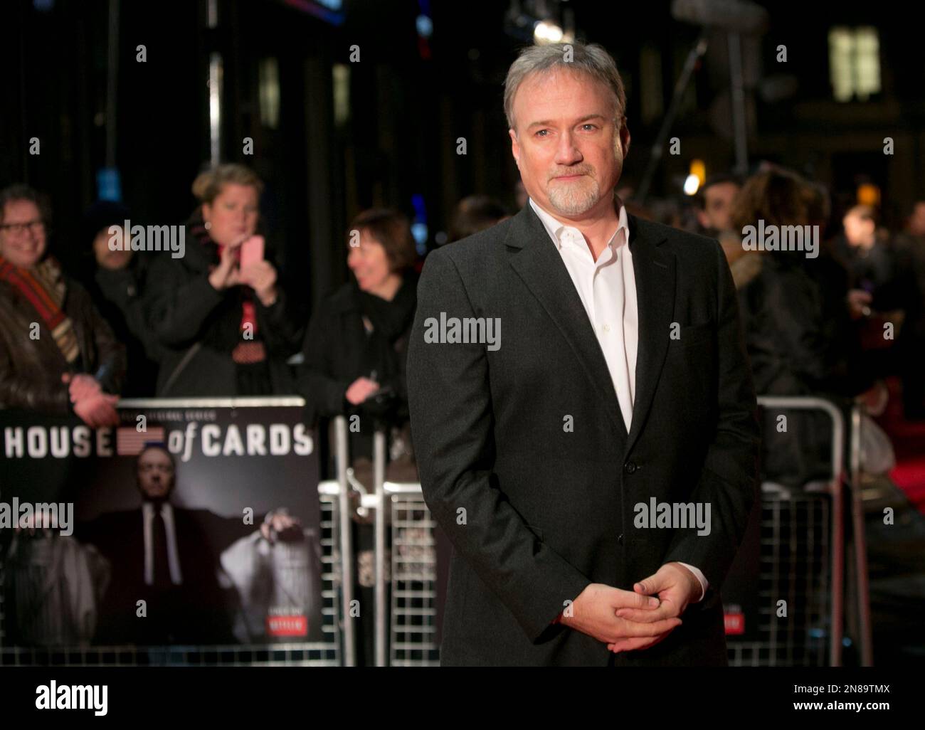 Director David Fincher arrives on the red carpet for the UK Premiere of ...