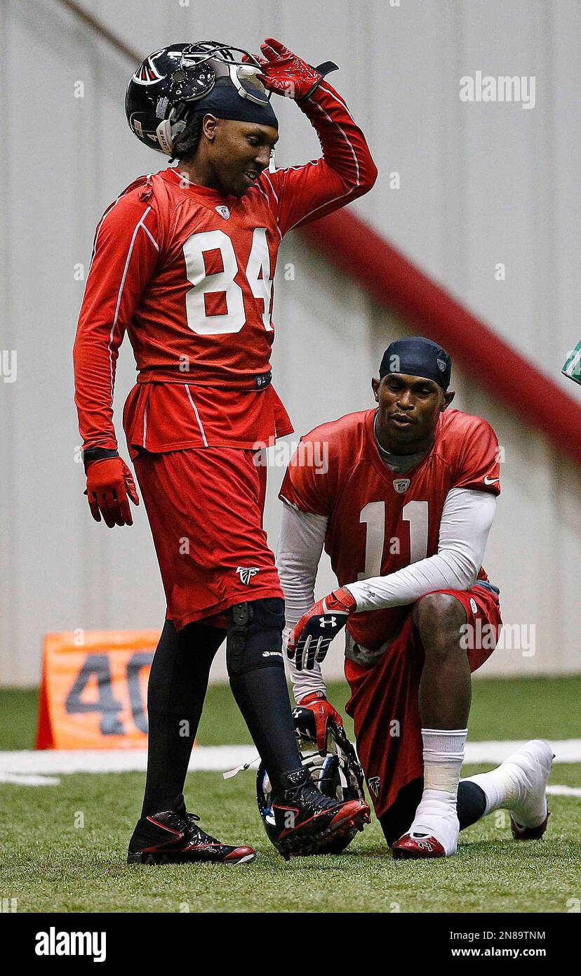Atlanta Falcons wide receiver Roddy White (84) and Atlanta Falcons wide ...