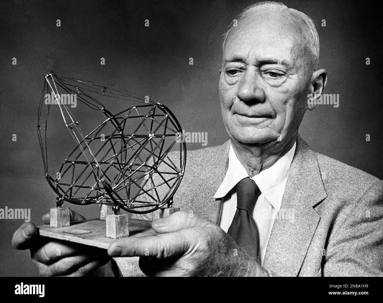 Grote Reber, shown at age 73 during a visit to his hometown of Wheaton ...