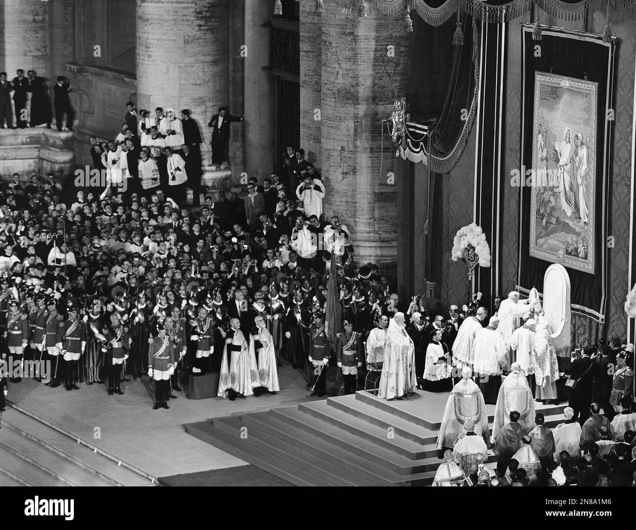 This is general view of the ceremony in St. Peter's Square in Vatican ...