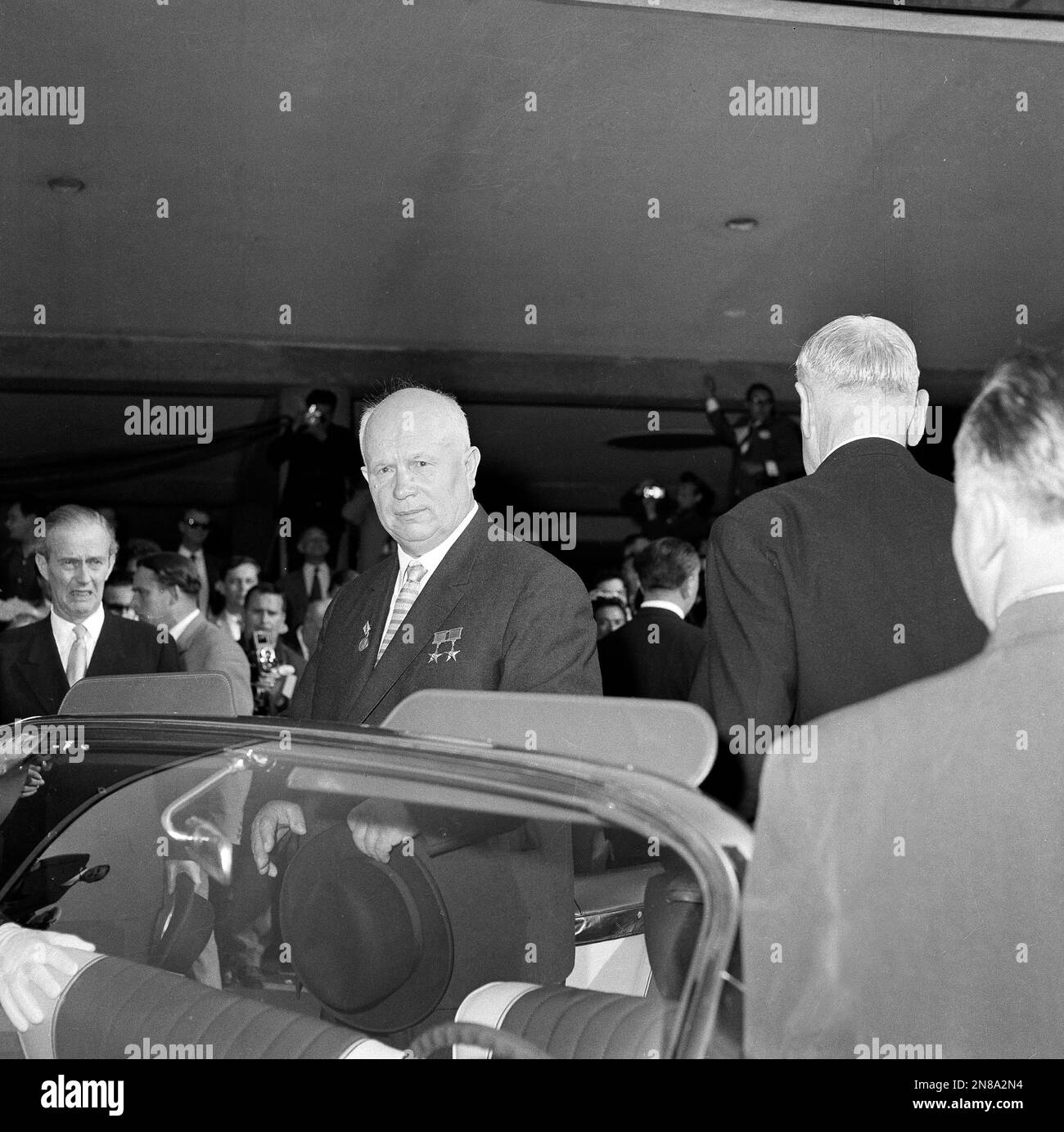 Nikita Khrushchev, first secretary of the Communist party of the Soviet ...