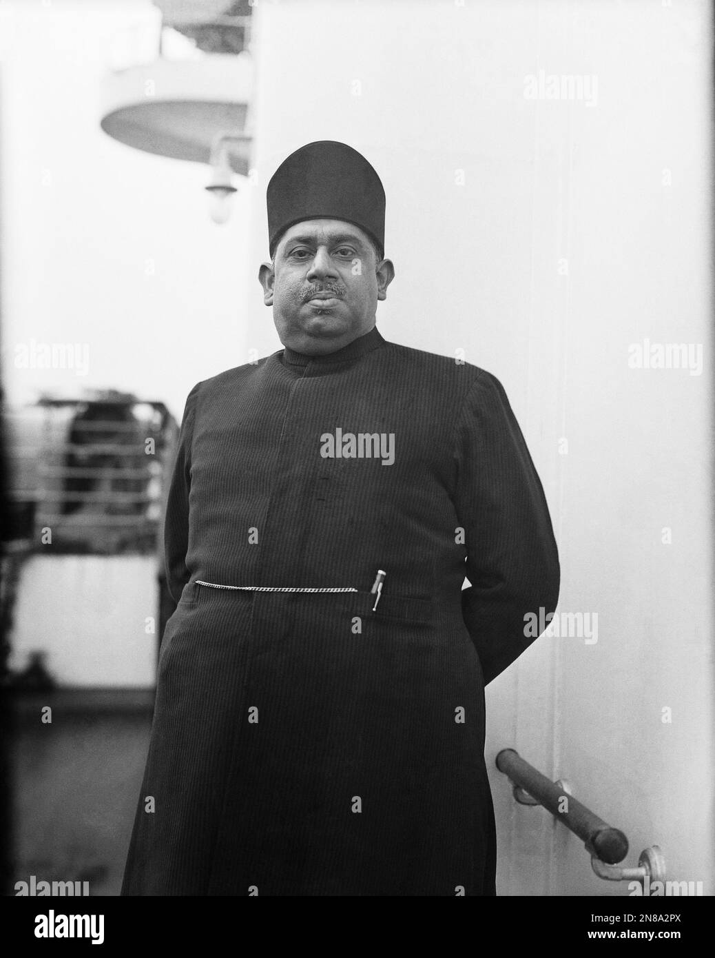 The Maharaja Babadur of Burdwan, India is photographed as he arrives ...