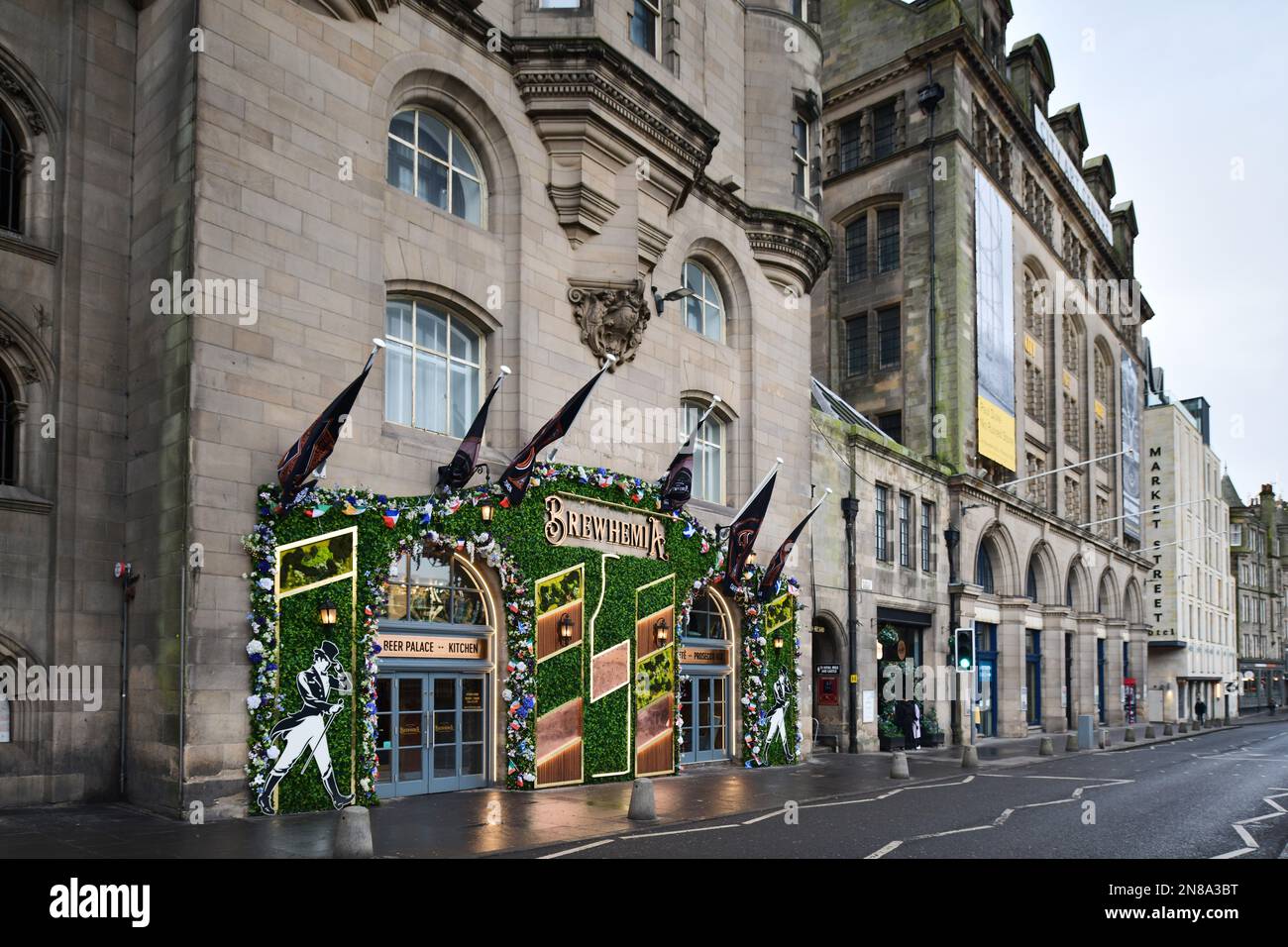 Edinburgh Scotland, UK 11 February 2023. Brewhemia Market Street ...