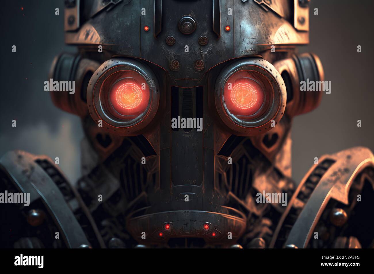 Red eyes robot hi-res stock photography and images - Alamy