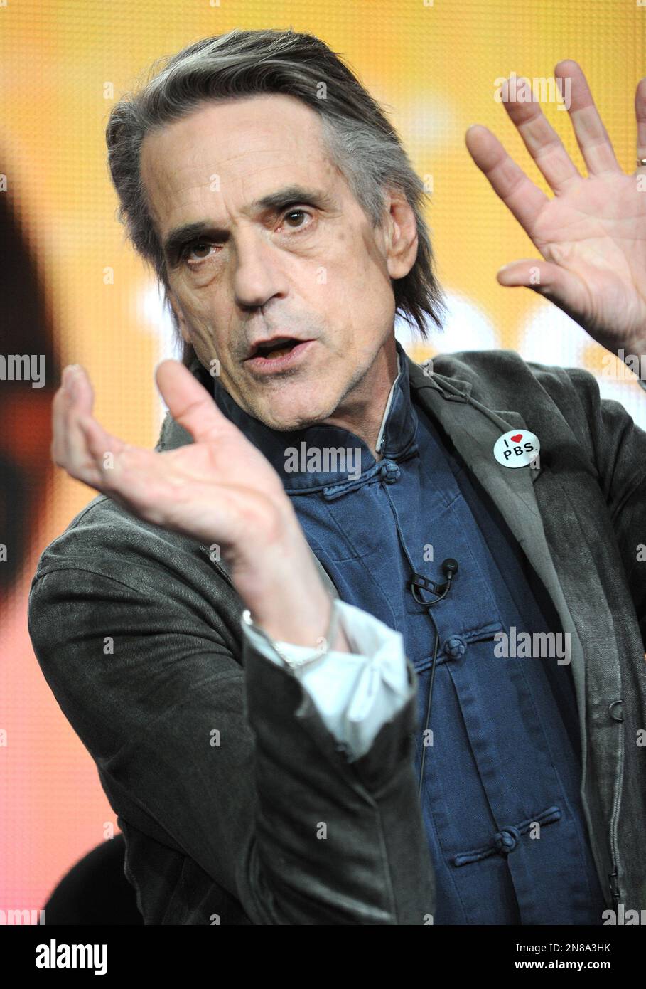 Jeremy Irons answers a question about the "Shakespeare Uncovered ...