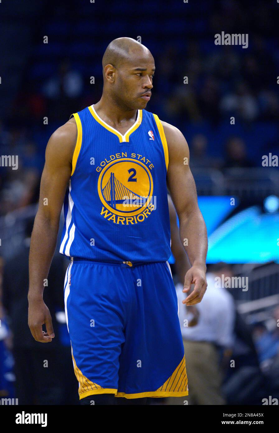 Golden State Warriors guard Jarrett Jack walks up the court during the ...