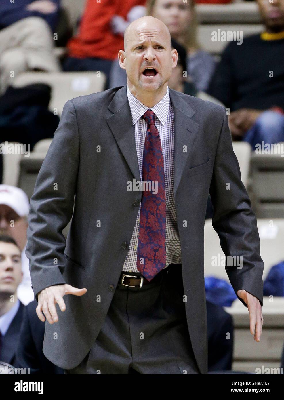 Mississippi head coach Andy Kennedy yells to his players in the first ...