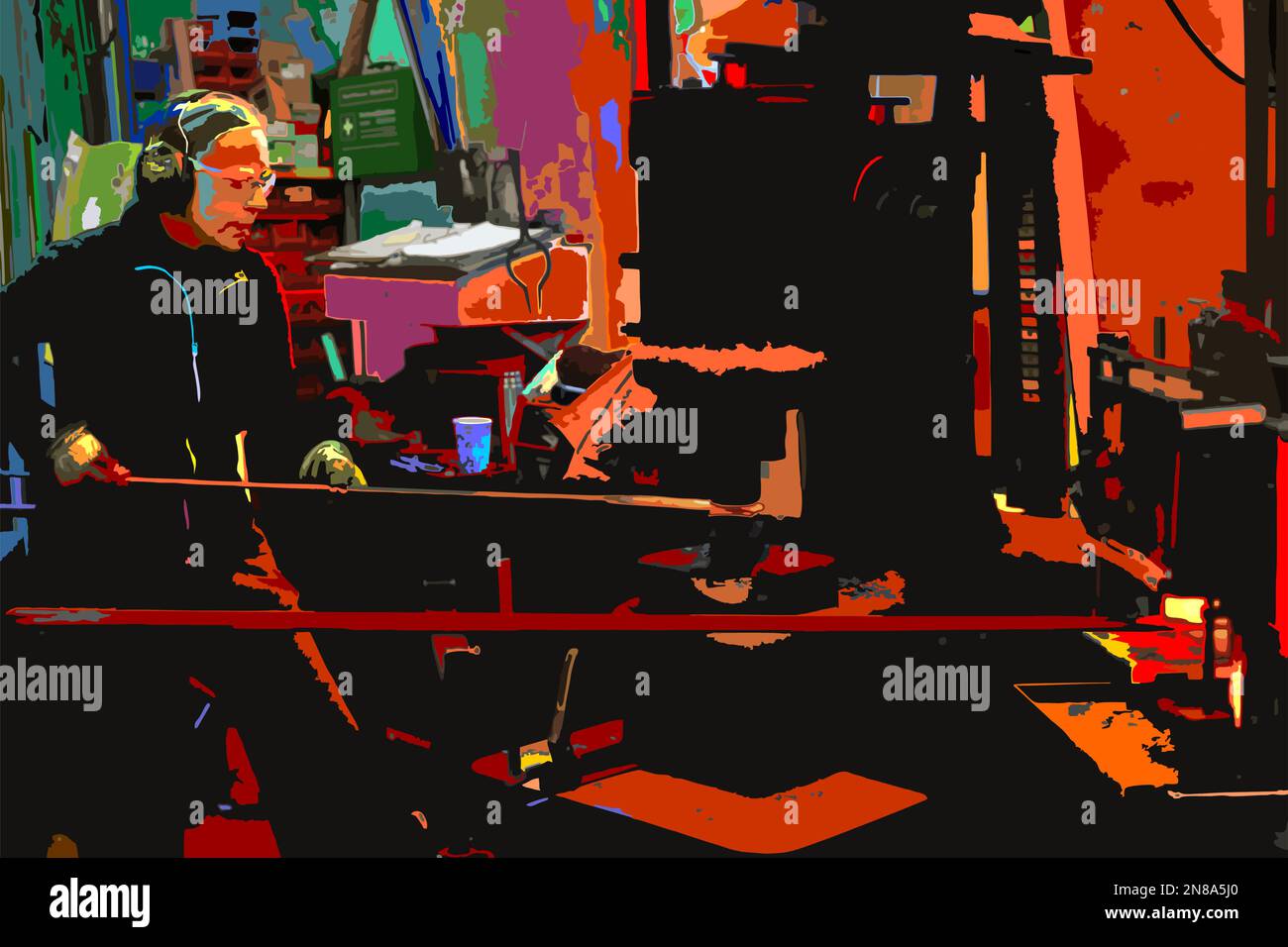 Forge fire Stock Vector Images - Alamy