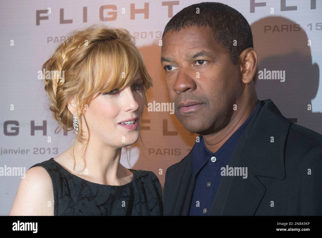 British actress Kelly Reilly, left, and American actor Denzel ...