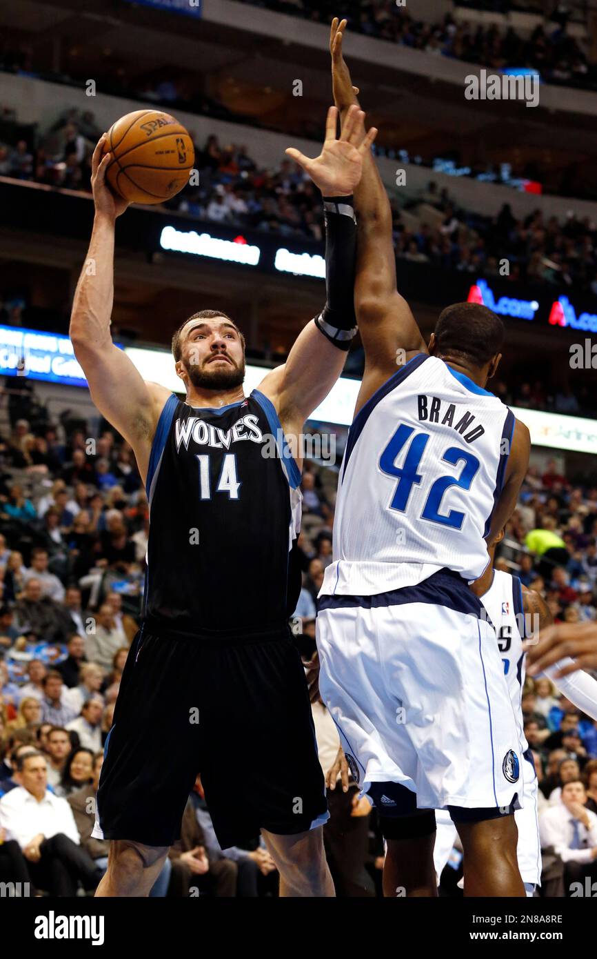 Minnesota Timberwolves center Nikola Pekovic (14), of Montenegro ...