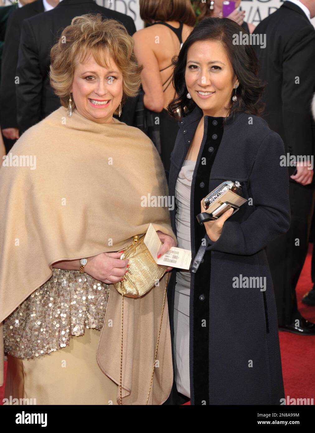 The Hollywood Reporter's Lynne Segall and Janice Min arrive at the 70th ...