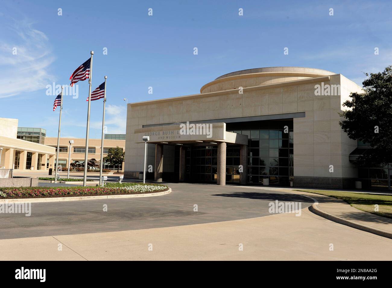 The George H.W. Bush Library is seen Friday, Jan. 11, 2013, on the ...