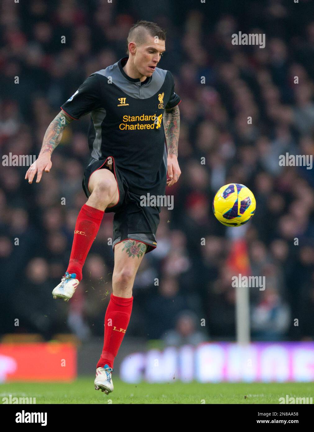 Liverpool's Daniel Agger is seen during his team's English Premier ...