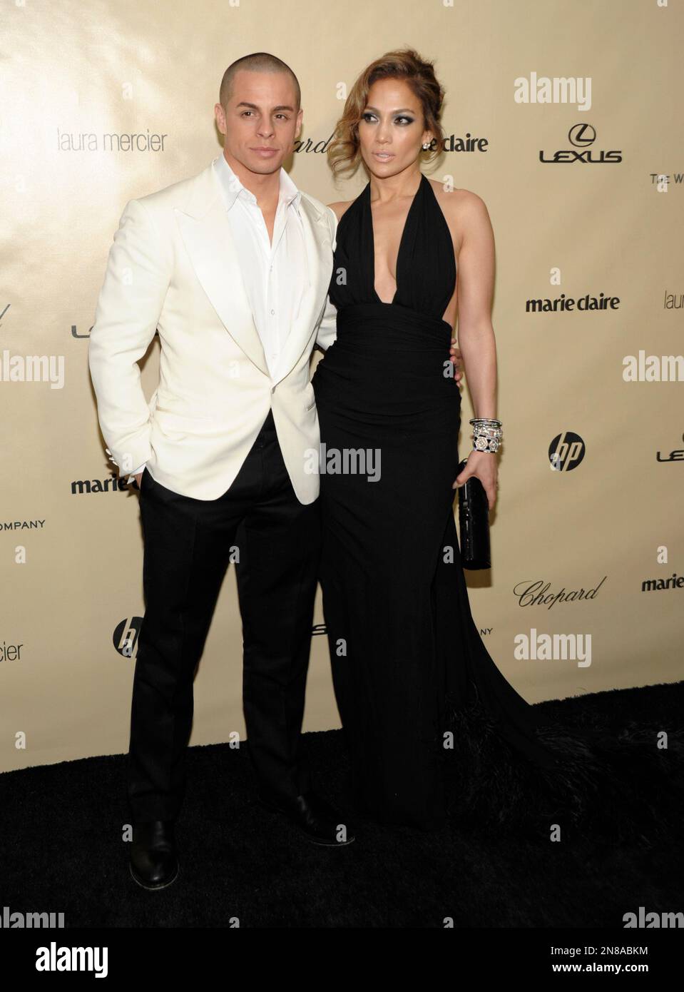 Actress and singer Jennifer Lopez, right, and dancer Casper Smart ...