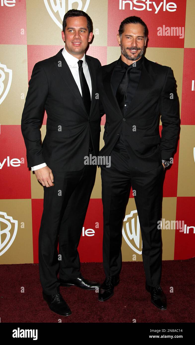 Joe Manganiello, right, and Nick Manganiello arrive at the InStyle and ...