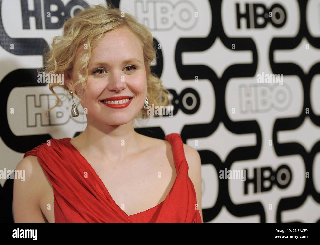 Alison Pill arrives at the HBO Golden Globe After Party at the Beverly ...