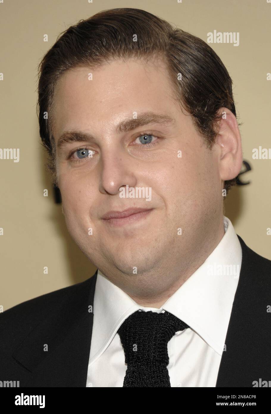 Actor Jonah Hill arrives at the Weinstein Company Golden Globe After ...