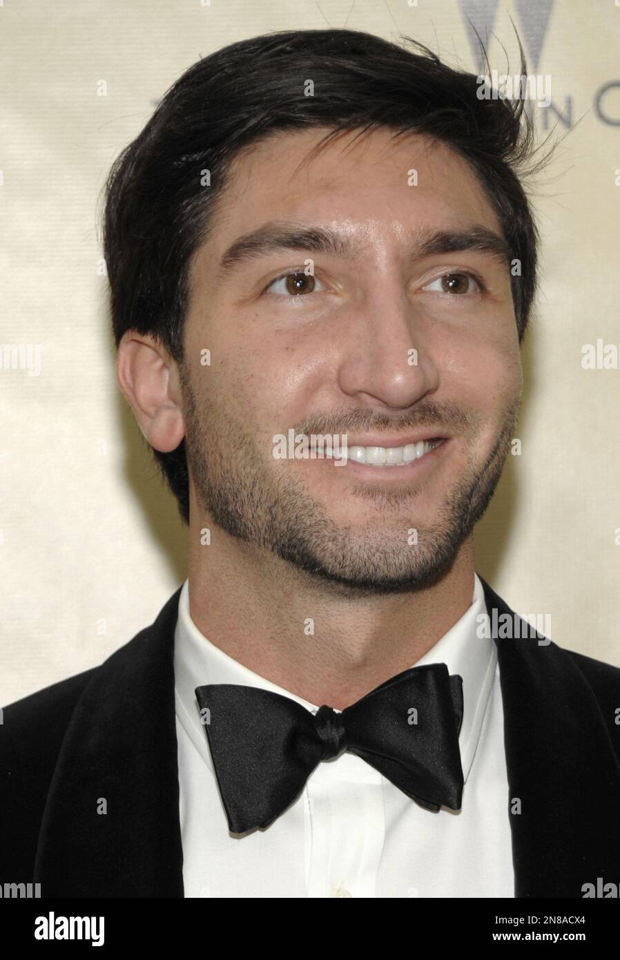 Figure skater Evan Lysacek arrives at the Weinstein Company Golden Globe After Party at the ...