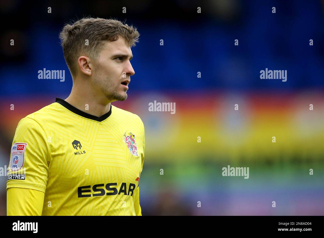 Birkenhead, UK. 11th Feb, 2023. Mateusz Hewelt, the goalkeeper of ...