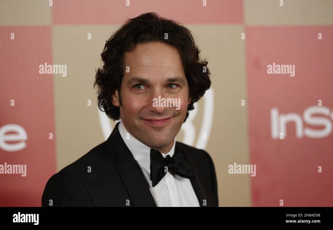 Paul Rudd arrives at the InStyle and Warner Bros. Golden Globe After ...
