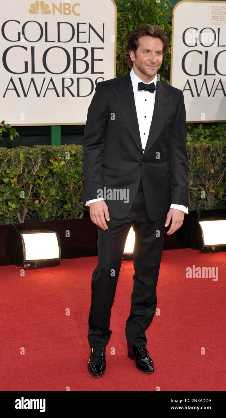 Actor Bradley Cooper arrives at the 70th Annual Golden Globe Awards at ...