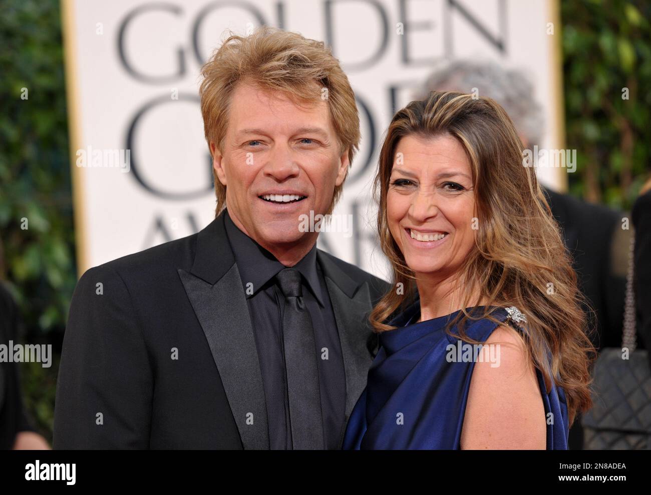 Musician Jon Bon Jovi, left, and Dorothea Hurley arrive at the 70th ...