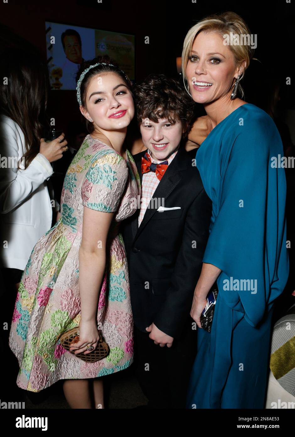 From left, actors Ariel Winter, Nolan Gould and Julie Bowen attend the ...