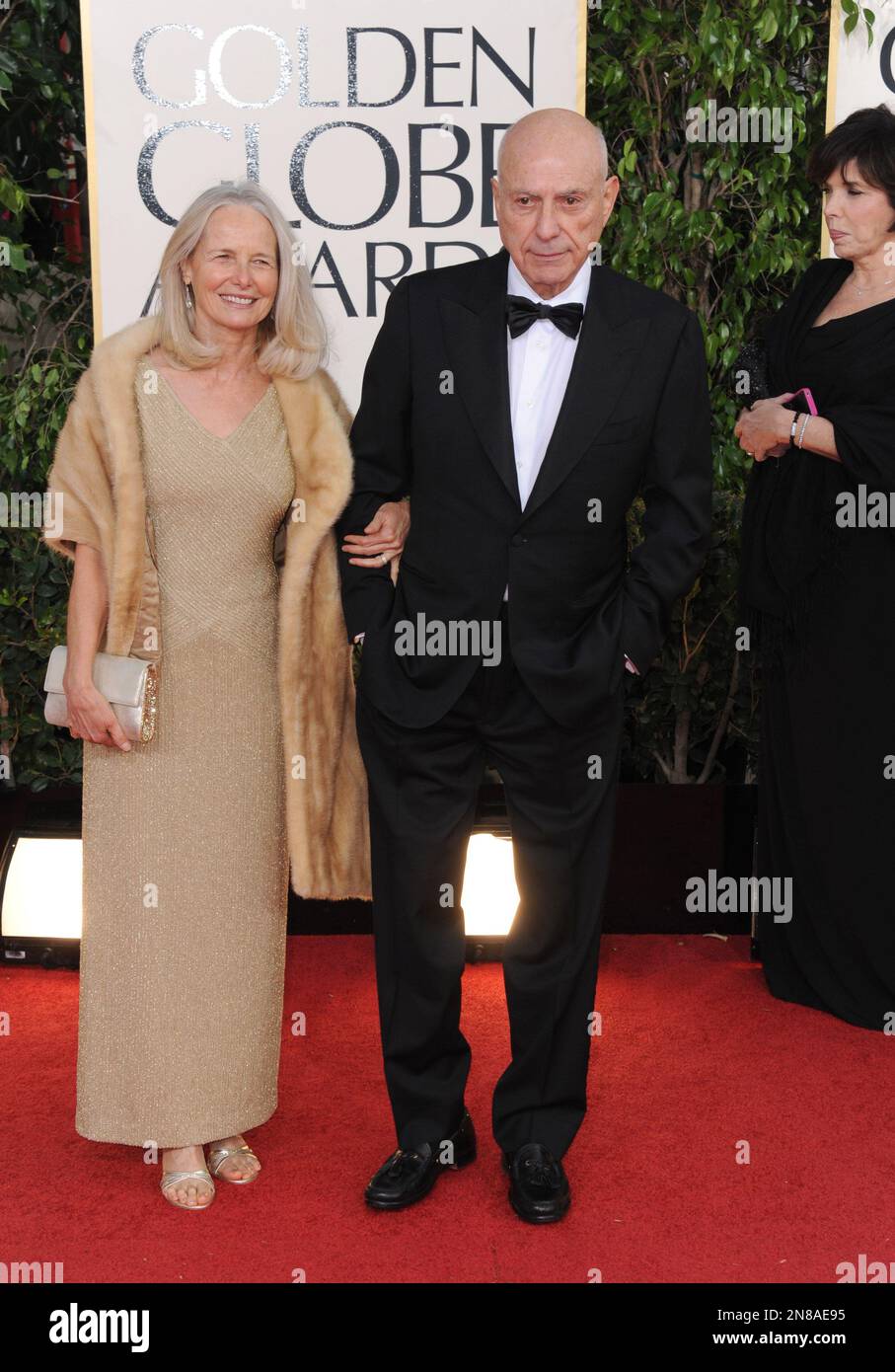Alan Arkin,right, and Suzanne Arkin arrive at the 70th Annual Golden ...
