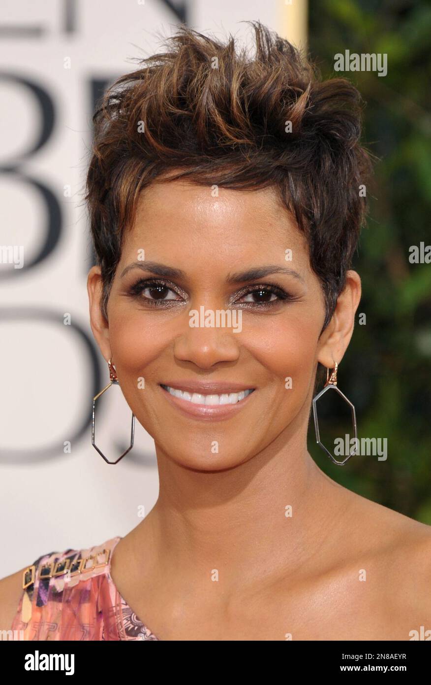 Actress Halle Berry arrives at the 70th Annual Golden Globe Awards at ...