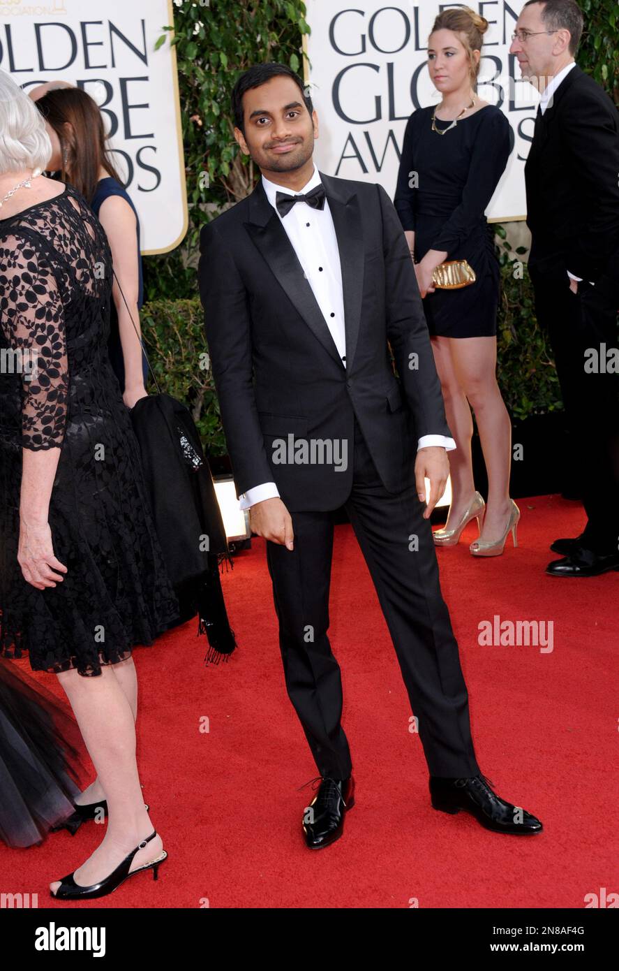 Actor Aziz Ansari arrives at the 70th Annual Golden Globe Awards at the ...