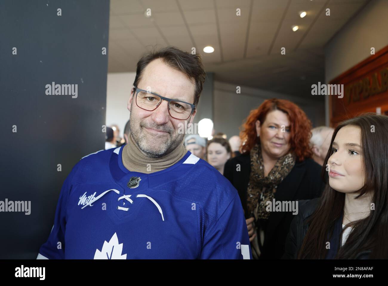 The former Toronto player, Sweden's Mikael Renberg, before the charity ...