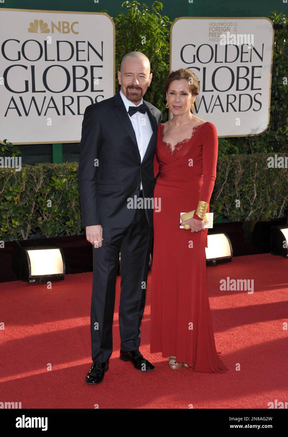 Bryan Cranston, left, and wife Robin Dearden arrive at the 70th Annual ...