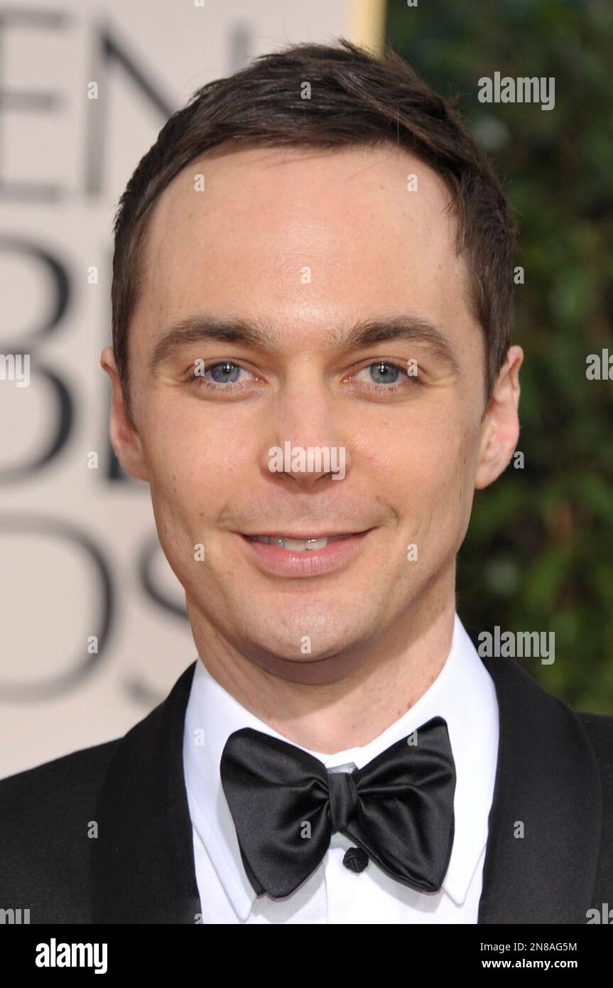 Actor Jim Parsons arrives at the 70th Annual Golden Globe Awards at the ...