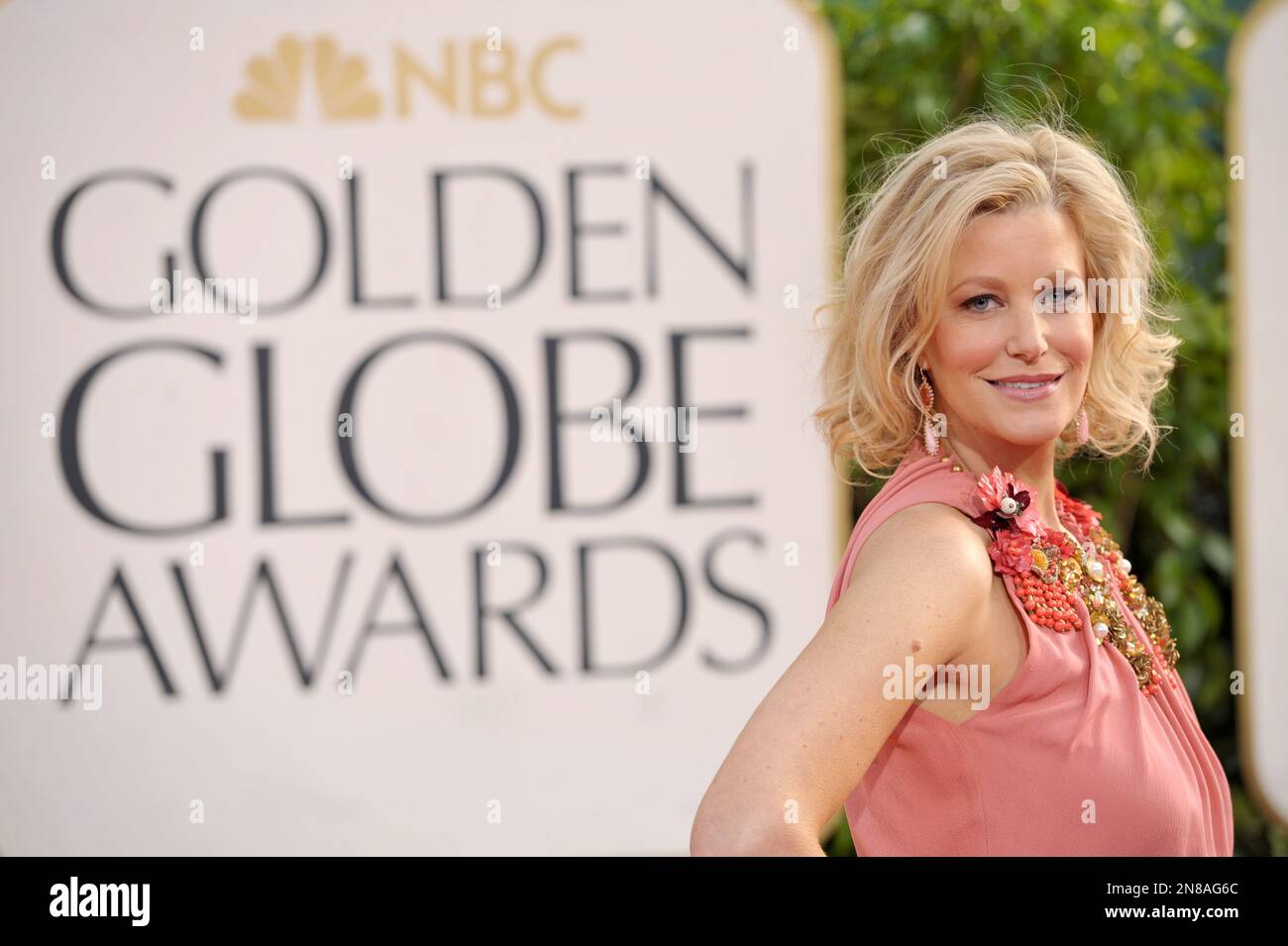 Actress Anna Gunn arrives at the 70th Annual Golden Globe Awards at the ...