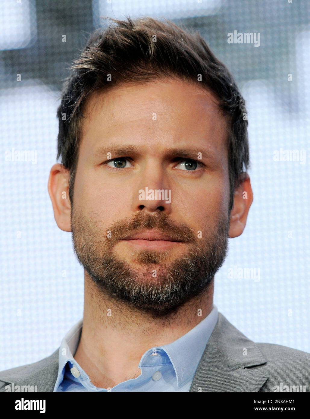 Matt Davis, a cast member in "Cult," looks on during a panel discussion ...