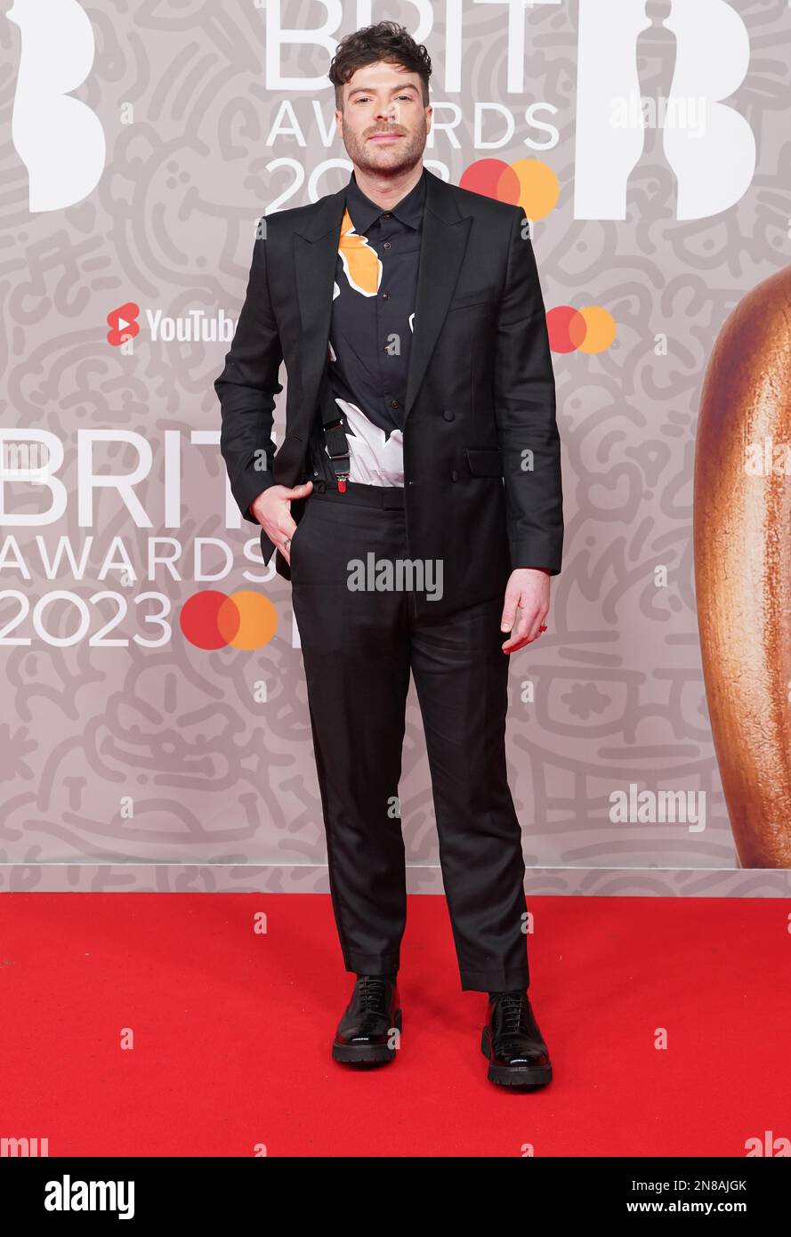 Jordan North attending the Brit Awards 2023 at the O2 Arena, London ...