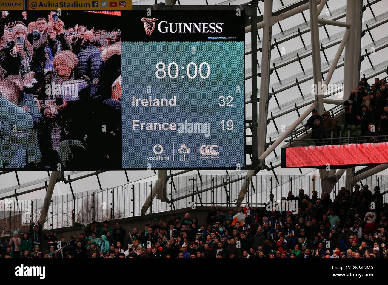11th February 2023; Aviva Stadium, Dublin, Ireland: Six Nations International Rugby, Ireland ...