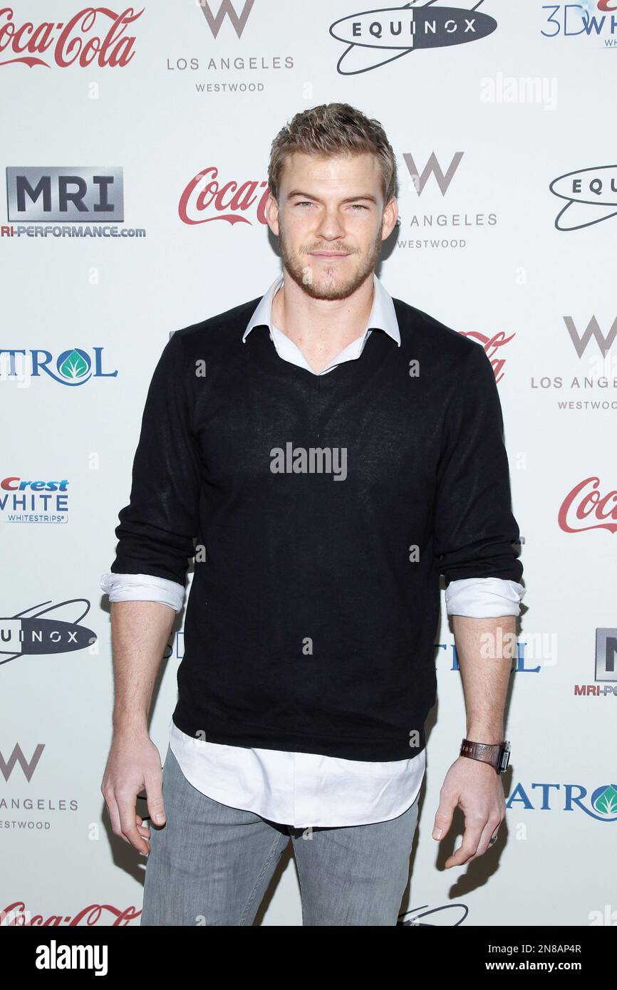 Actor Allan Ritchson attends Gold Meets Golden at Equinox on Saturday ...