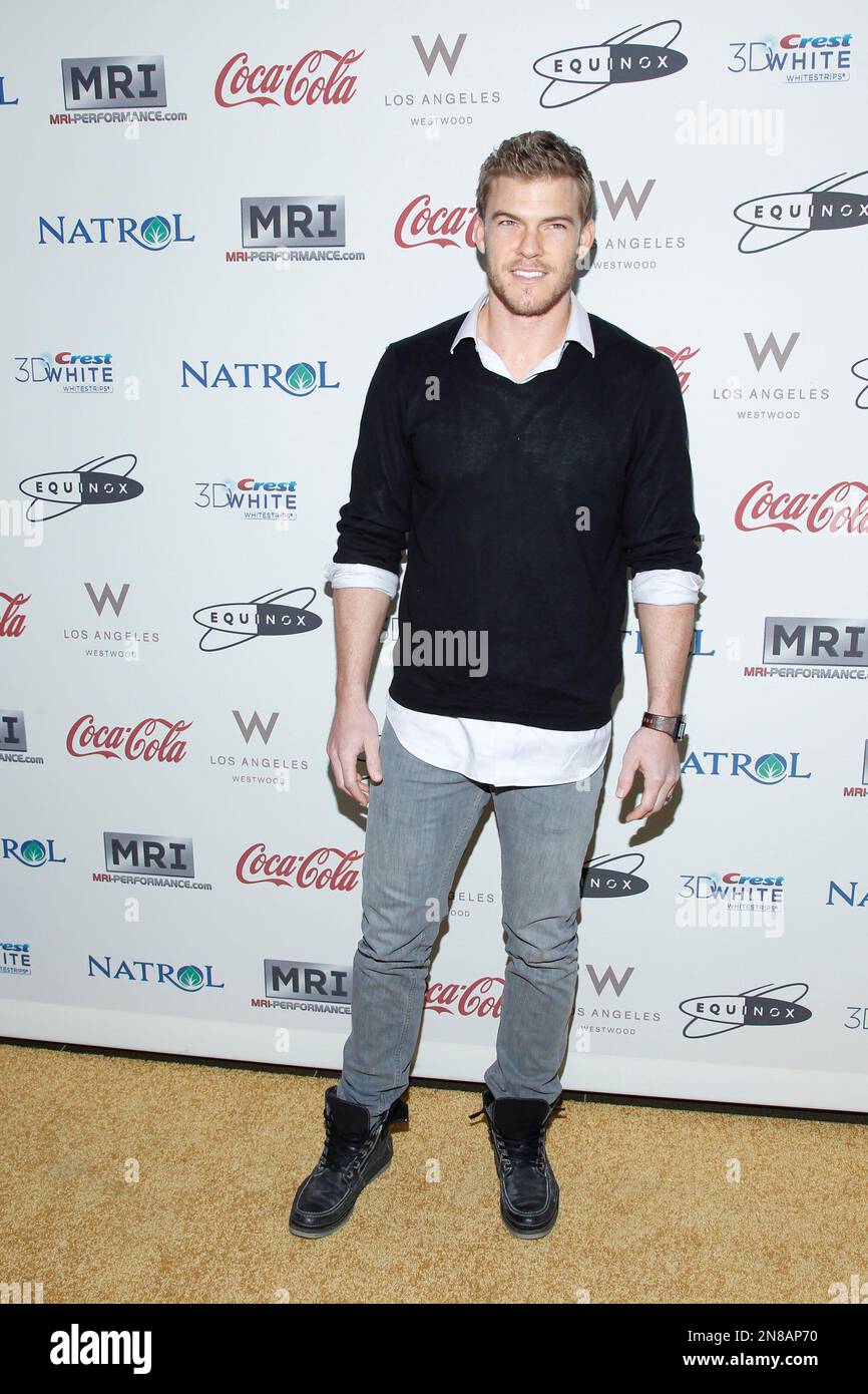 Actor Allan Ritchson attends Gold Meets Golden at Equinox on Saturday ...