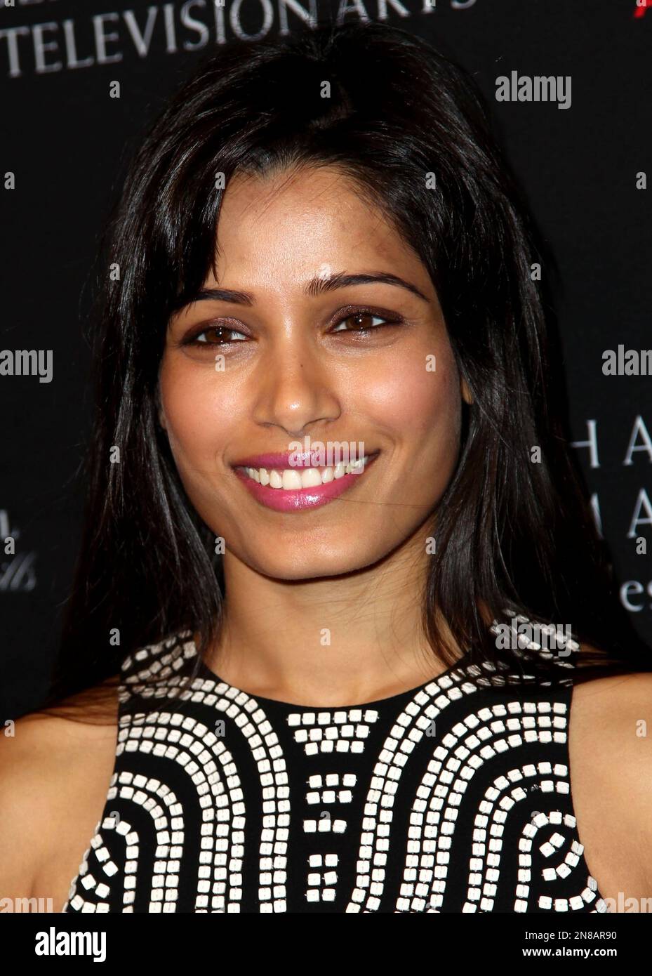 Freida Pinto arrives at the BAFTA Awards Season Tea Party at The Four ...