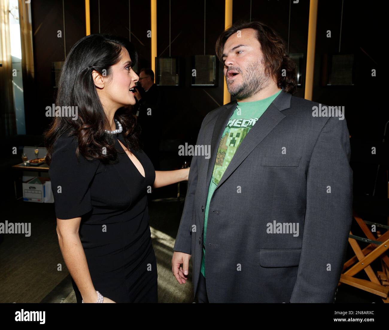 Salma Hayek and Jack Black attend the Film Independent Spirit Awards ...