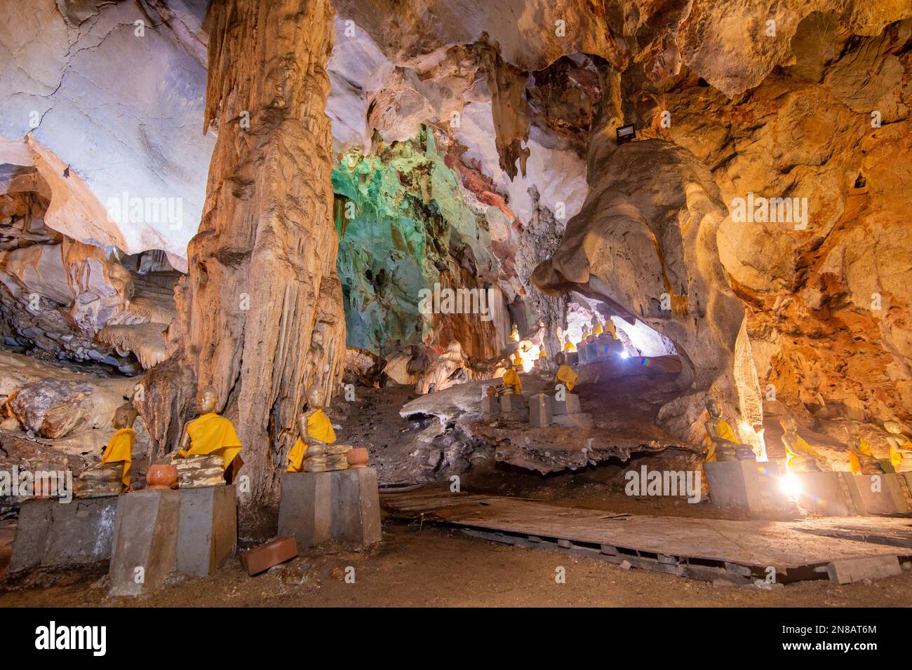 the Tham Khao Ma Rong Cave near the Town of Bang saphan in the Province ...