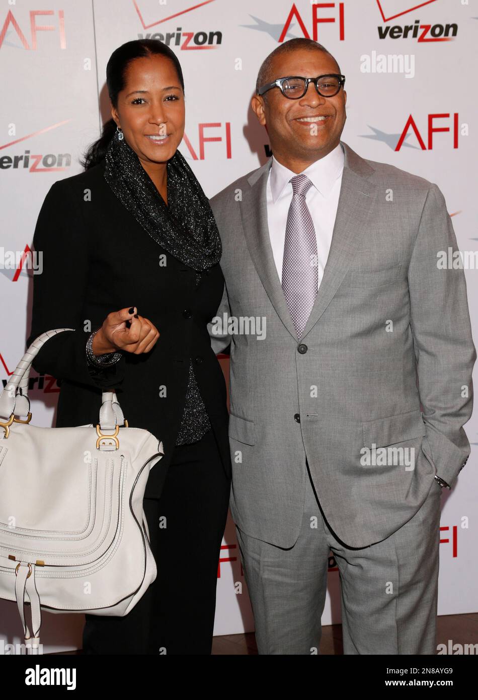 Chrisette Suter and Reginald Hudlin attend the 13th Annual AFI Awards ...