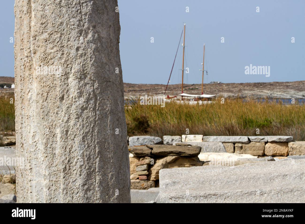 Delos archaeological site and living museum, part of the Mykonos ...