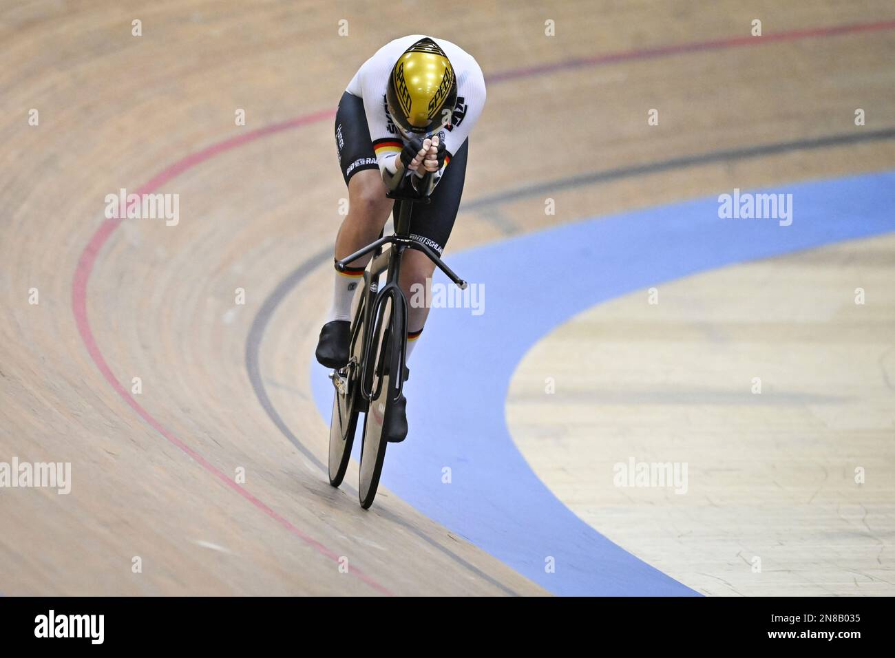 Mieke Kroeger of Germany during the women's individual pursuit bronze ...