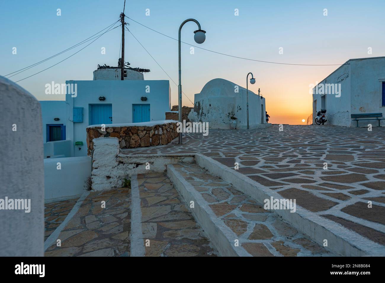 Chora anafi sunset hi-res stock photography and images - Alamy