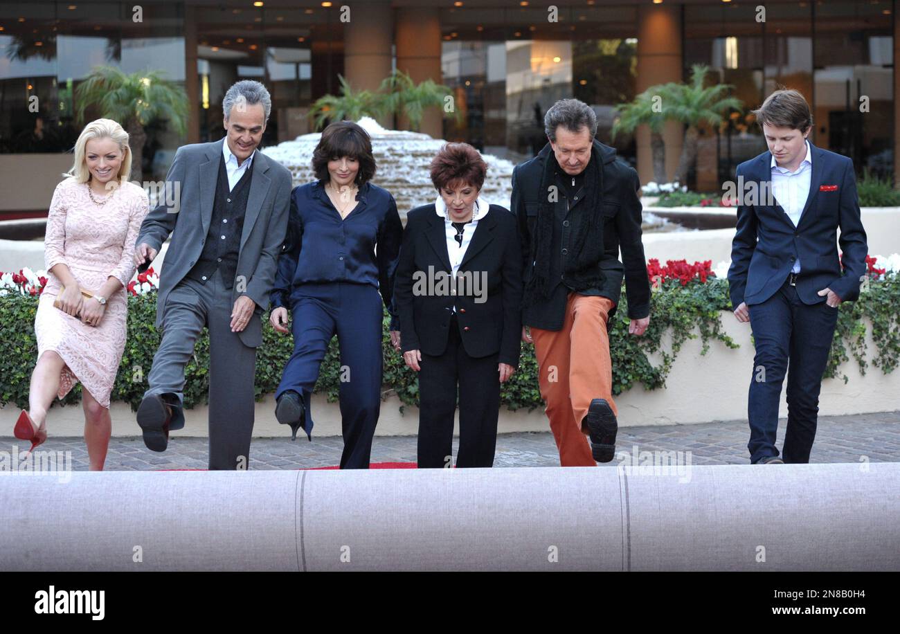 From left, Miss Golden Globe Francesca Eastwood, Dick Clark Productions ...