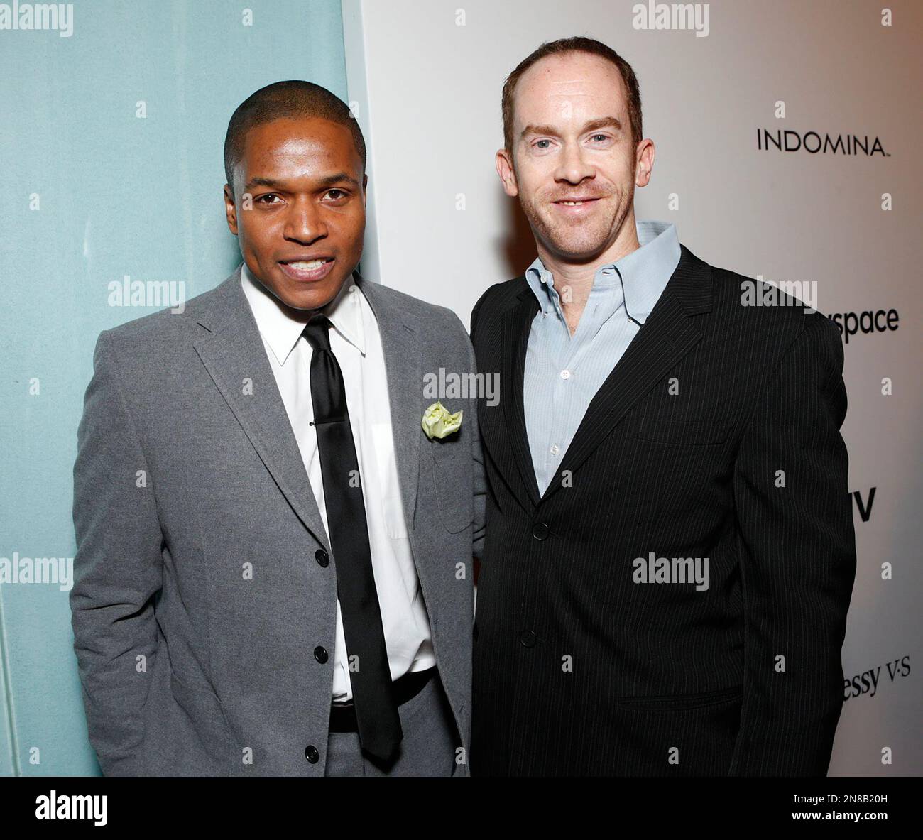 Director Sheldon Candis and writer Justin Wilson attend the LA premiere ...