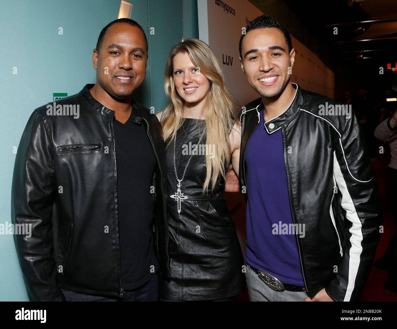 Michael Olmos (director of Filly Brown), Loretta, Braxton Millz attend ...