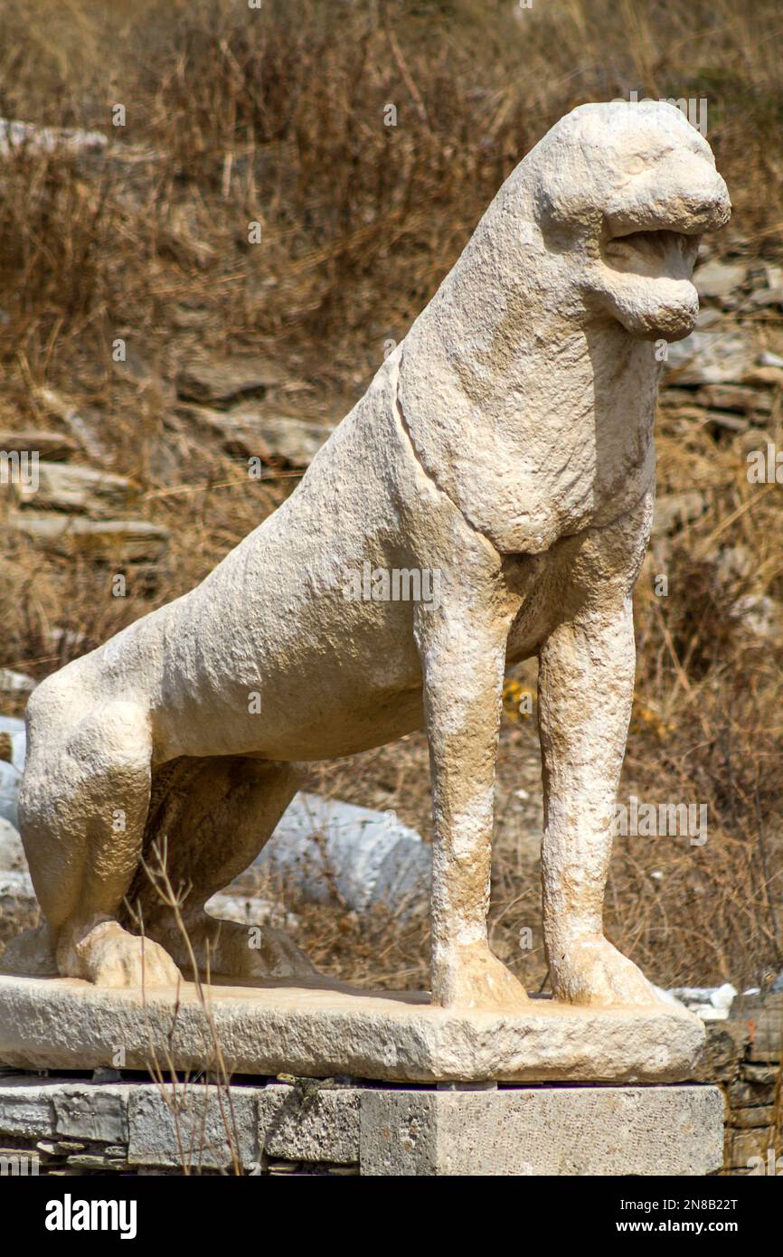 Delos archaeological site and living museum, part of the Mykonos ...